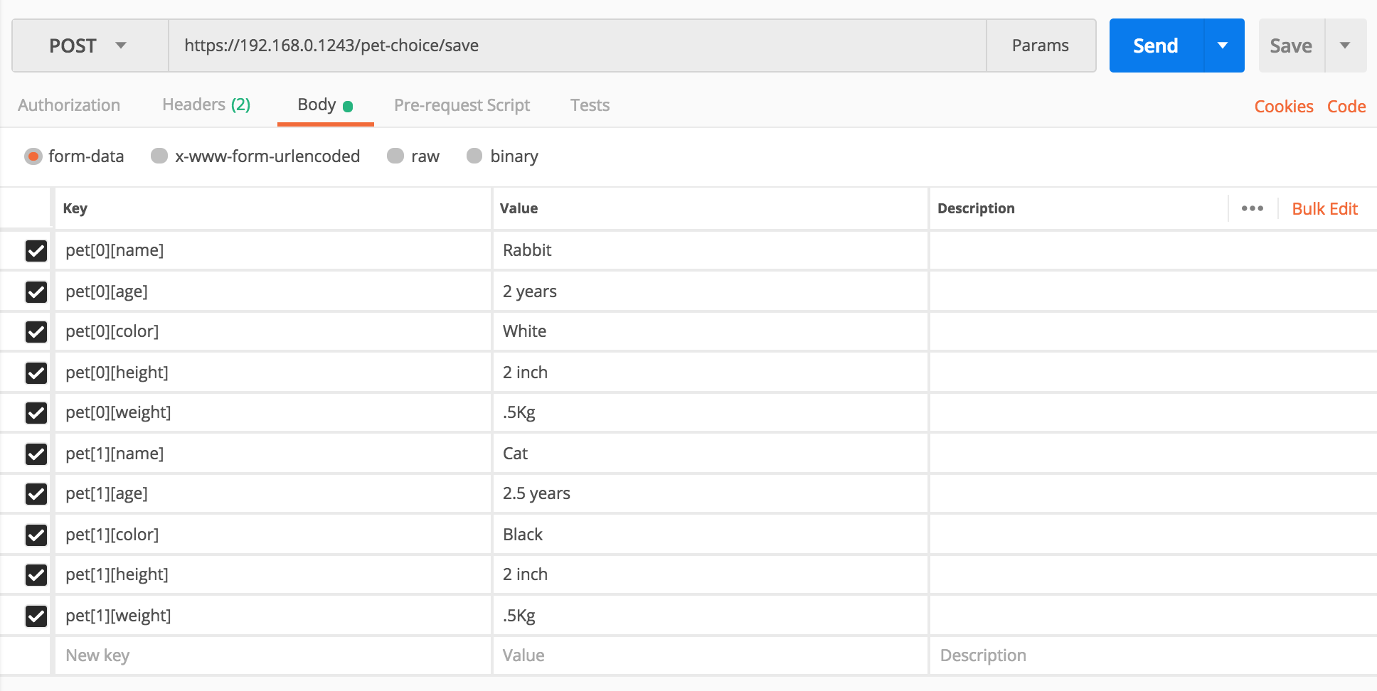 How To Send Arrays With Get Or Post Request In Postman Rest Client
